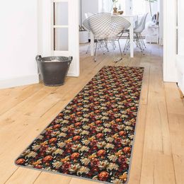 Teppich Opulent Barockes Blumenbouquet
