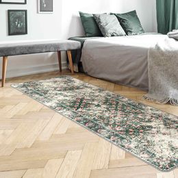 Teppich Orientalisches Persermuster Koralle Vintage