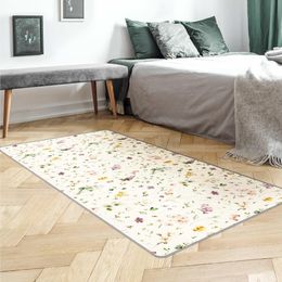 Teppich Wildblumen Aquarell Muster