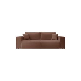 Selsey Schlafsofa Farese Cuero braun Maße (cm): B: 257 H: 86 » Höffner