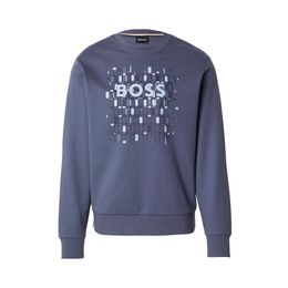 BOSS Sweatshirt 'C-Soleri 250' Herren Gr&ouml;&szlig;e XL marine / hellblau / schwarz
