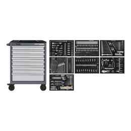 Kraftwerk BT700 Werkstattwagen, 8 Schubladen, BASIC, 351-tlg. (102.118.107)