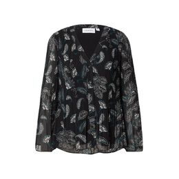 comma, COMMA Bluse Damen Gr&ouml;&szlig;e S blau / schwarz / wei&szlig;