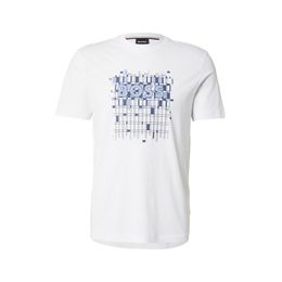 BOSS T-Shirt 'Thompson' Herren Gr&ouml;&szlig;e 6XL opal / taubenblau / wei&szlig;