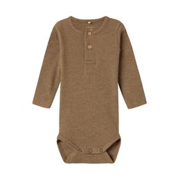 name it Romper/Bodysuit 'NBMKab' boy Brown size 86