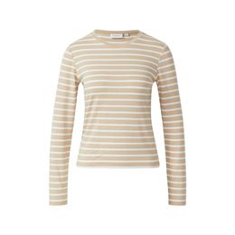 comma, COMMA Shirt Damen Gr&ouml;&szlig;e L beige / gold / wei&szlig;