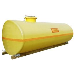 CEMO Fass oval 6000 l, Dom 420 hinten mit Holzkufen, Schwallw&auml;nde