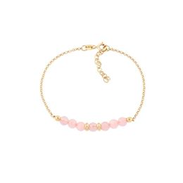 Elli Bracelet 'Rosenquarz' female Gold size 16