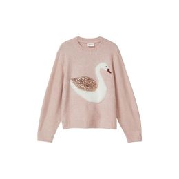 s.Oliver Pullover M&auml;dchen Gr&ouml;&szlig;e 128/134 gold / altrosa / wei&szlig;