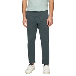 Chinohose s.Oliver, Herren, Gr. 36, Länge 34, grau (dunkelgrau), Web, Obermaterial: 98% Baumwolle, 2% Elasthan, unifarben, lang, Hosen Chinohose, mit Stretch