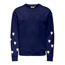Only Girls Sweater 'Marisa Teddy Heart' girl Blue size 158/164