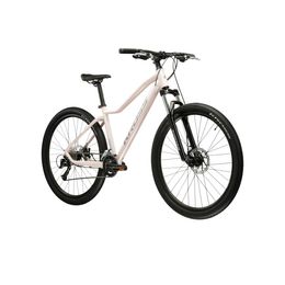 Mountainbike KROSS "KROSS Mountainbike Hardtail 29" LEA 3.0 rosa 16 Gänge" Gr. 43, pink, schwarz, Fahrräder, 43cm, 29 Zoll (73,66cm) hinten: 29 Zoll (73,66cm)