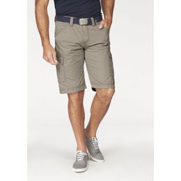 MAN'S WORLD Cargobermudas MAN'S WORLD, Jungen, Gr. 44, N-Gr, gr&uuml;n (olivgr&uuml;n), Obermaterial: 100% Baumwolle, unifarben, normal kniebedeckend, Hosen, auch in Gro&szlig;en Gr&ouml;&szlig;en
