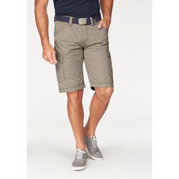 MAN'S WORLD Cargobermudas MAN'S WORLD, Jungen, Gr. 56, N-Gr, gr&uuml;n (olivgr&uuml;n), Obermaterial: 100% Baumwolle, unifarben, normal kniebedeckend, Hosen, auch in Gro&szlig;en Gr&ouml;&szlig;en