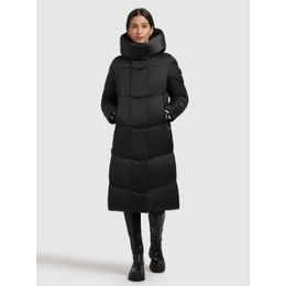 Steppmantel Khujo "MANELIA2", Damen, Gr. M, schwarz, 100% Polyester, unifarben, eingesetzt elastischer Bund mit Windstopper, M&auml;ntel Steppmantel