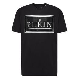 T-Shirt Philipp Plein "T-Shirt", Jungen, Gr. XL, 02, schwarz, Obermaterial: 100% Baumwolle, 100% Glas, Shirts
