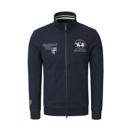 La Martina Sweatjacke ' MBF304 ' Herren Gr&ouml;&szlig;e XXL dunkelblau / wei&szlig;