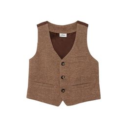s.Oliver Weste Jungen Gr&ouml;&szlig;e 122 braun / wei&szlig;