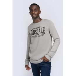 Lonsdale Pullover 'Talgarreg' Herren Gr&ouml;&szlig;e M anthrazit / hellgrau