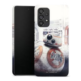 DeinDesign Galaxy A53 5G Handy Premium Case Smartphone Handyh&uuml;lle Schutzh&uuml;lle gl&auml;nzend Star Wars Robot Merchandise Premium Case