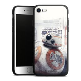 DeinDesign iPhone SE (2020) Handy Premium Silikon H&uuml;lle Handyh&uuml;lle schwarz Case Star Wars Robot Merchandise Silikon Premium Case