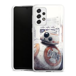 DeinDesign Galaxy A33 5G Handy Silikon H&uuml;lle Case wei&szlig; Handyh&uuml;lle Star Wars Robot Merchandise Silikon Case