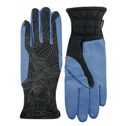 Kessler Sport Mattila Handschuhe Leder Damen Größe M hellblau / schwarz / weiß