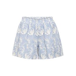 Object Shorts 'OBJMya' Damen Gr&ouml;&szlig;e 44 hellblau / wei&szlig;