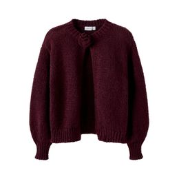 name it Strickjacke M&auml;dchen Gr&ouml;&szlig;e 122/128 bordeaux