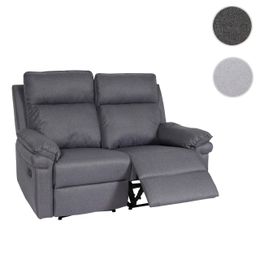 Mendler 2er Kinosessel HWC-L94, Relaxsessel Fernsehsessel Sofa, Armlehne Liegefunktion Nosagfederung Stoff/T 103143+103144