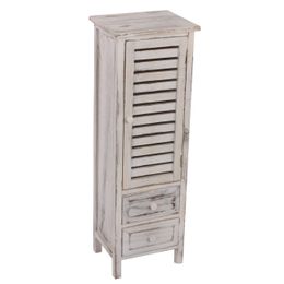 Mendler Kommode Schrank, 90x30x25cm, Shabby-Look, Vintage ~ Variantenangebot 30428