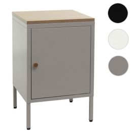 Mendler Nachttisch HWC-L84, Nachtschrank Kommode Beistelltisch Schrank, Metall 63x40x40cm, Melaminbeschichte 101925