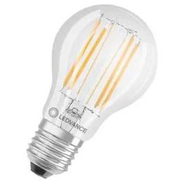 LEDVANCE LED-Lampe, 7,5W, E27, 2700K, klar, nicht dimmbar