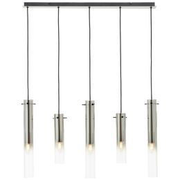 BRILLIANT LEUCHTEN Brilliant Glasini Pendelleuchte Schwarz, 5-flammig