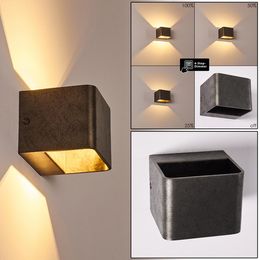 hofstein Chuitna Wandleuchte LED Nickel-Matt, 1-flammig