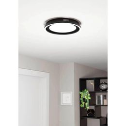 Eglo Leuchten Eglo CALAGRANO Deckenleuchte LED Schwarz, 2-flammig, Fernbedienung