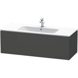 Duravit L-Cube Waschtischunterbau LC614304949 Graphit Matt, 122,2x40x48,1cm, 1 Auszug