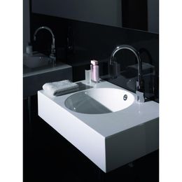Alape MC800H Waschtisch 4230000000 800 x 455 mm, wei&szlig;, mit Hahnloch und &Uuml;berlauf