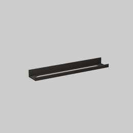 Alape Ablage 8271140980 AS.600.HT 600 x 50 x 100 mm, Aluminium mattschwarz pulverbeschichtet