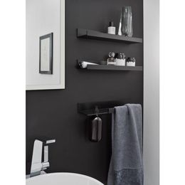Alape Ablage 8270321980 400 x 196 x 111 mm, Aluminium mattschwarz pulverbeschichtet
