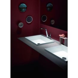 Alape EB.ME500 Einbau-Waschtisch 2226503000 500 x 375 mm, wei&szlig;, ohne Hahnloch und &Uuml;berlauf