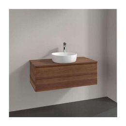 Villeroy & Boch Villeroy und Boch Antao Waschtisch-Unterschrank K20112HM 100x36x50cm, Waschbeckenplattenfarbe warm walnut, warm walnut