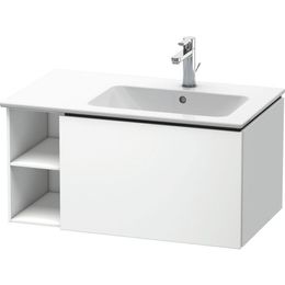 Duravit L-Cube Waschtisch-Unterschrank LC619201818 82x48,1x40cm, 1 Auszug, Becken rechts, wei&szlig; matt