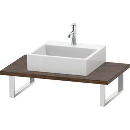 Duravit L-Cube Konsole LC106C02121 St&auml;rke 3 cm, nussbaum dunkel, f&uuml;r Aufsatzbecken, variabel