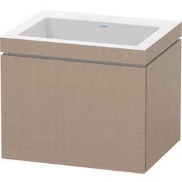 Duravit L-Cube Waschtisch-Unterschrank LC6916N7575 60 x 48 cm, ohne Hahnloch, leinen, 1 Auszug