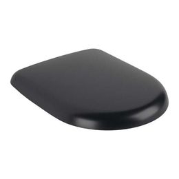 Villeroy & Boch Villeroy und Boch Antao WC-Sitz 8M67S1R7 oval, Quick-Release, Softclosing, Scharniere Edelstahl, pure black C-plus