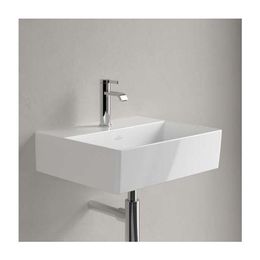Villeroy & Boch Villeroy & Boch Memento 2.0 Waschtisch 4A225L01 50 x 42 cm, wei&szlig; alpin, mit Hahnloch, ohne &Uuml;berlauf
