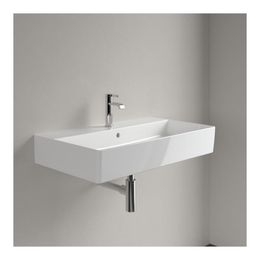 Villeroy & Boch Villeroy & Boch Memento 2.0 Waschtisch 4A228GR1 80 x 47 cm, wei&szlig; alpin C-plus, mit Hahnloch, mit &Uuml;berlauf
