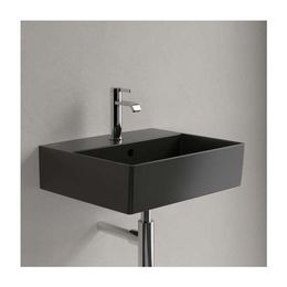 Villeroy & Boch Villeroy & Boch Memento 2.0 Waschtisch 4A2250I4 50 x 42 cm, Graphite C-plus, mit Hahnloch, mit &Uuml;berlauf
