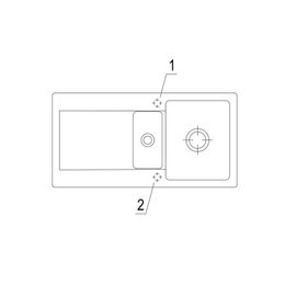 Villeroy & Boch Villeroy & Boch Siluet 60 R Flat Küchenspüle, 33371FR1HL1,